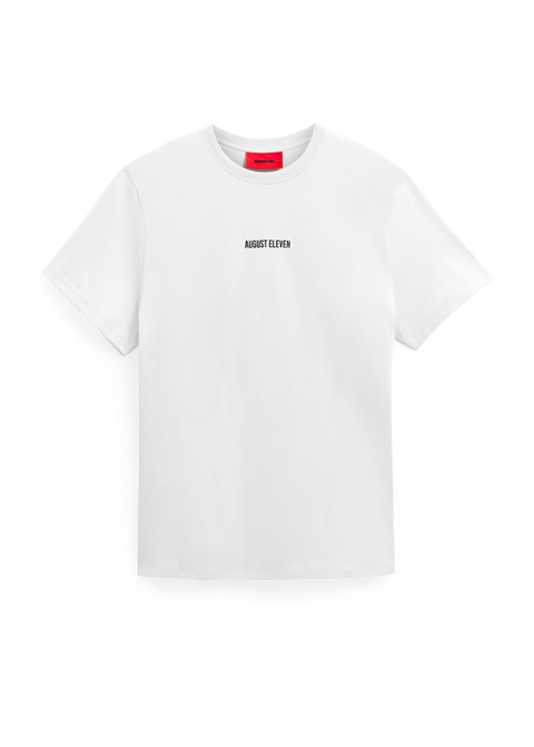 white tee august